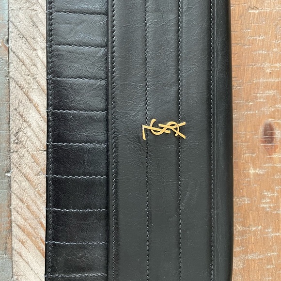 Saint Laurent | Bags | Saint Laurent Wallet Monogram Slg In Black ...